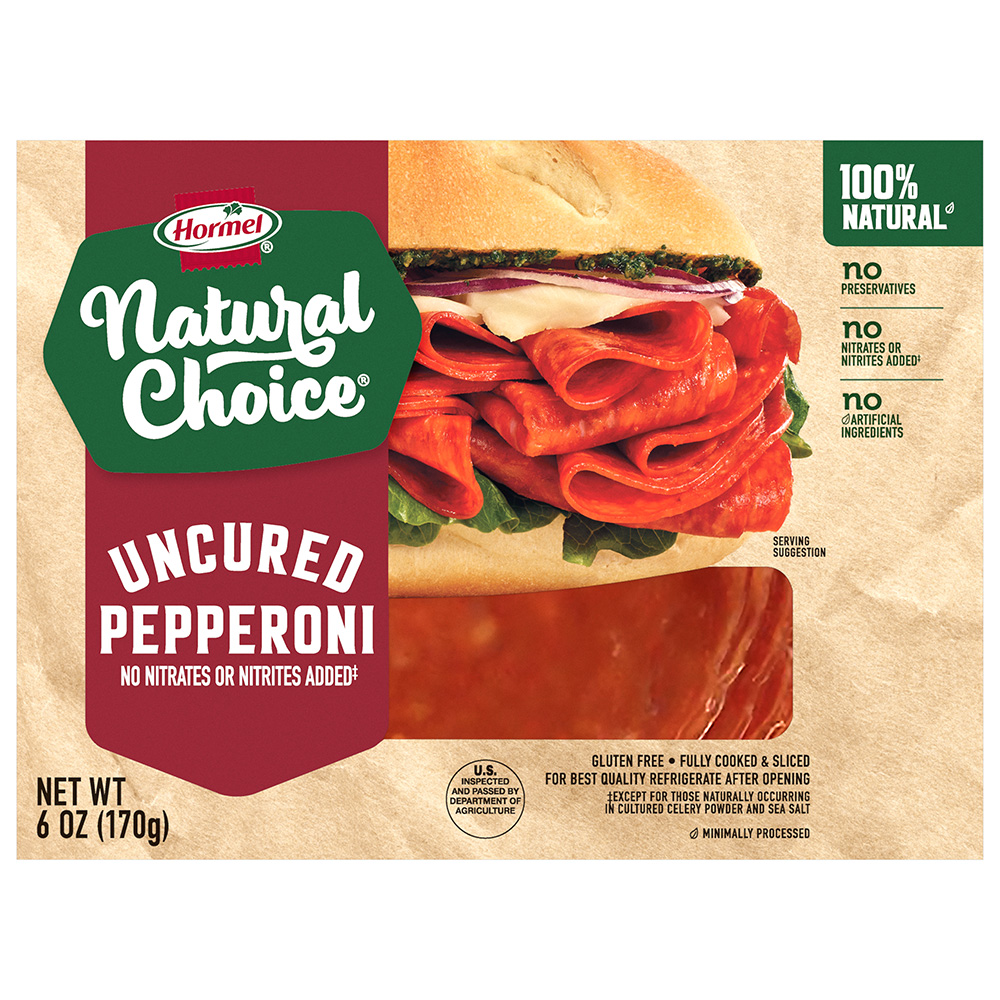 HORMEL™ NATURAL CHOICE™ Uncured Pepperoni, Sliced - Hormel Foodservice ...