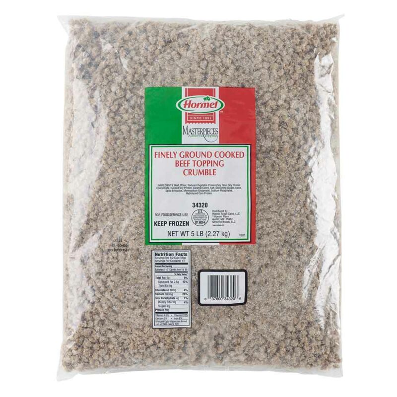 HORMEL™ MASTERPIECES™ Beef Topping, Fine Crumble, Extended - Hormel ...